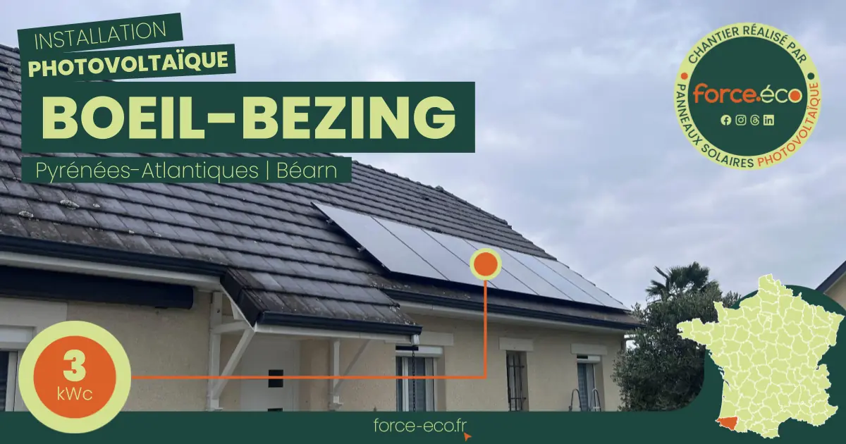 Installation Panneaux Solaires à Boeil-Bezing (64) | Force Éco