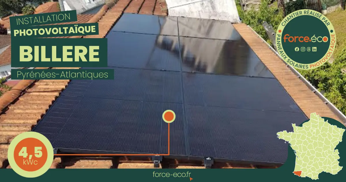 Installation Panneaux Solaires Billère (64) | Force Éco